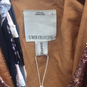 cmeo collective | Dresses | Cmeo Collective Illuminated Ls Rose Gold ...